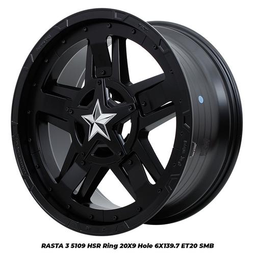 Jual Velg HSR RASTA Ring 20 Untuk Pajero Hillux Double Fortuner Ford ...