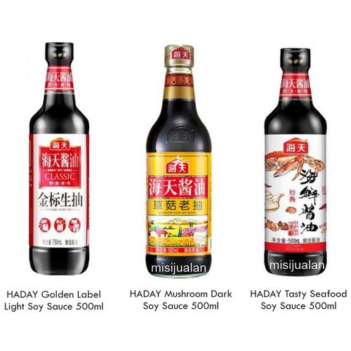 Jual Haday Premium Golden Label Seafood Mushroom Dark Light Soy Sauce ...