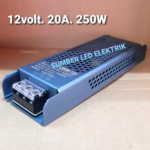 Jual power supply. trafo indoor 12volt. 20A. 250w. 250w travo indoor ...