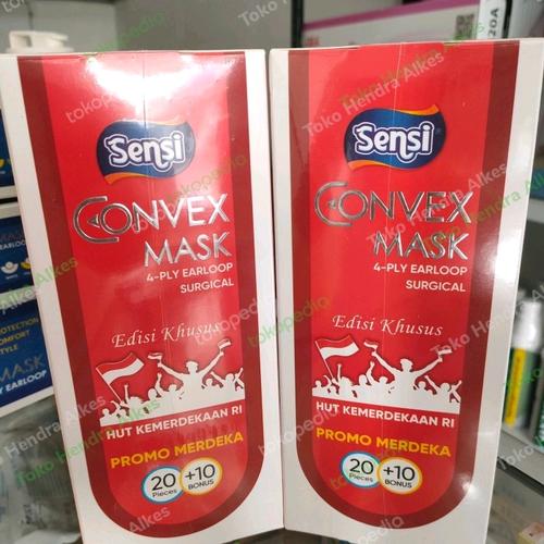 Jual masker sensi convex edisi merah putih - merah putih - Kab. Bogor ...