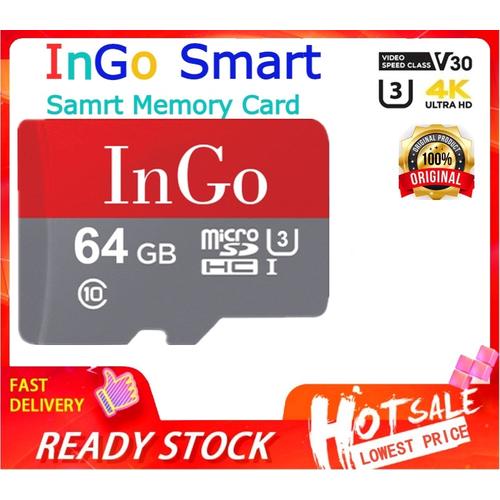 Jual InGo Smart Memory card Micro sd card kartu memori Ultra C10 / 64GB ...