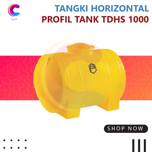 Jual Tangki Air Horizontal PROFIL TANK TDHS 1000 Vol. 1000 Liter - Kab ...
