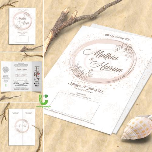 Jual Undangan Pernikahan Laminating / Laminasi Glossy, Jasmine ...