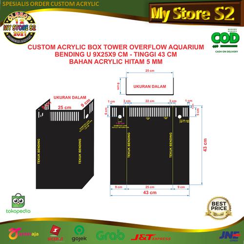 Jual CUSTOM ACRYLIC BOX TOWER OVERFLOW AQUARIUM BENDING U BERBAGAI ...