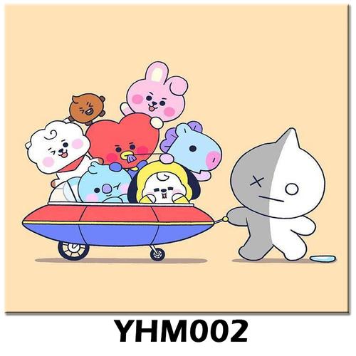 Jual METH BTS SERIES BT21 CUTE ARMY PAINT BY NUMBER PAINTING BY NUMBERS ...