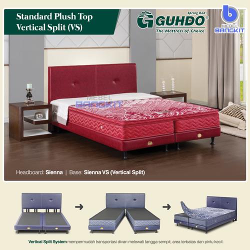 Jual Guhdo Standard Plush Top Divan Vertical split SET Topper (160/180 ...