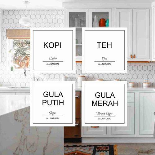 Jual Label Sticker Bumbu dapur label Laundry waterproof anti air - Kota ...