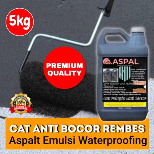 Jual Aspal Cair Waterproofing 5KG Anti Rembes Talang Kolam Atap Dak ...