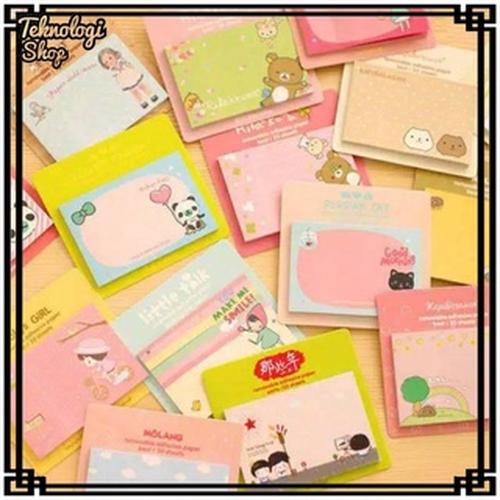 Jual Sticky Note / Memo Cartoon Cute - RANDOM - Jakarta Barat ...