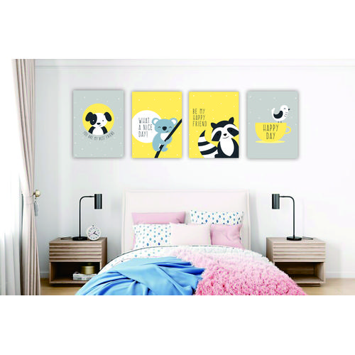 Jual Frame Hiasan Dinding Kamar Anak Kartun Animal Hewan Minimalis ...