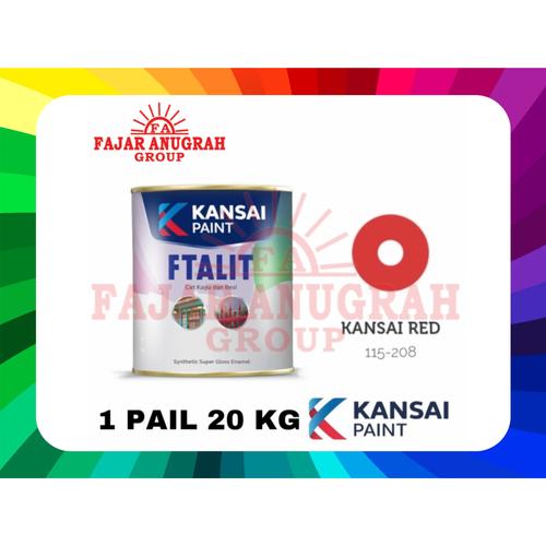 Jual Kansai Ftalit Gloss kansai red 115-208 Cat Kayu dan Besi 20 Kg ...