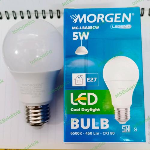 Jual Lampu LED bulb 5watt MORGEN E-27 (Cooldaylight & Warmwhite ...