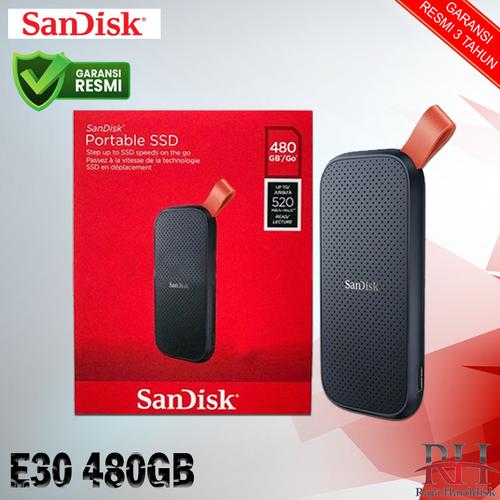 Promo SanDisk Portable SSD E30 - 480GB up to 520MBps USB 3.2 Cicil 0% 3x - Jakarta Pusat - Raja ...