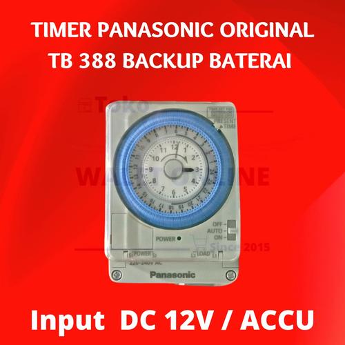 Jual TIMER PANASONIC TB 388 ORIGINAL DC 12V ACCU TIME SWITCH BACKUP ...