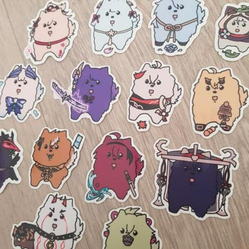 Jual Genshin Impact Sticker Dog Lucu (Inazuma) Tofuaru - Yoimiya ...