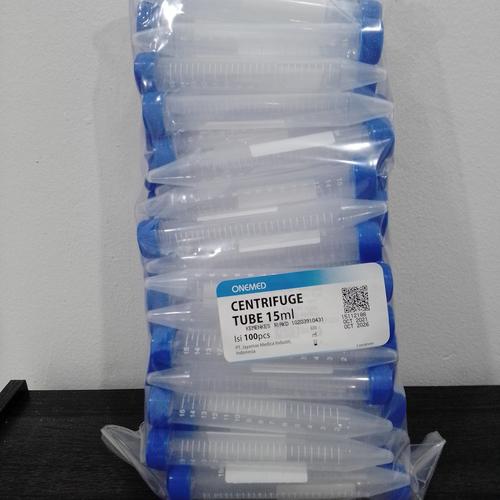 Jual Tabung sentrifuge 15ml / Centrifuge tube 15 ml Onemed isi 100 pcs - Kab. Bogor ...