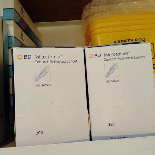 Promo BD Microtainer contact activated Lancet blue isi 200 pcs - Kab ...