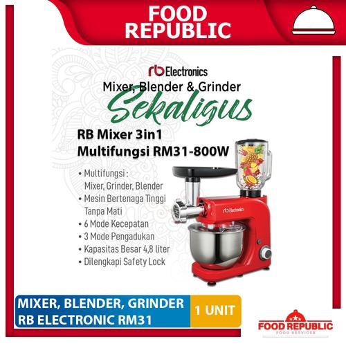 Jual RB Mixer Blender Grinder 3 in 1 Multifungsi RM31-800W High Speed - Jakarta Utara - Food ...