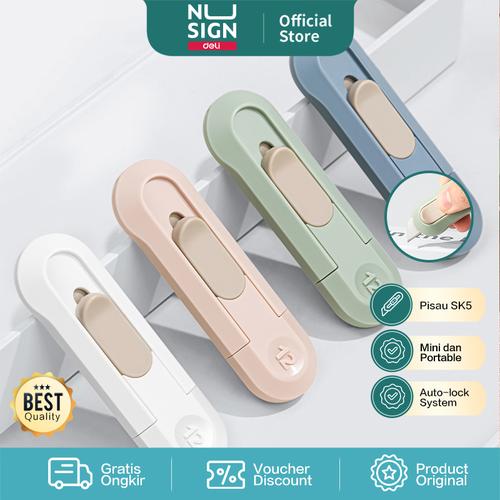 Jual Nusign Mini Cutter/ Pisau Pemotong Mini Portable Warna Pastel ...