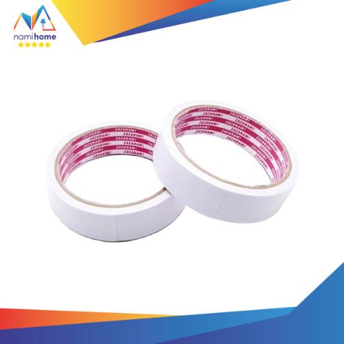 Jual Double Tape Kertas 1" Inch x 8 Meter Sazanami Tape 24mm Tissue ...