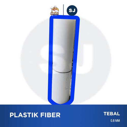 Jual Fiber Plastik Tutup Pagar Putih Tebal 0,8 MM Fiber Pagar Meteran ...