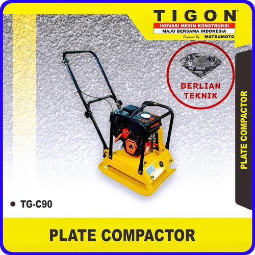 Jual Plate Compactor Stamper Kodok Tigon TG-C90 + Mesin Bensin 7 HP ...