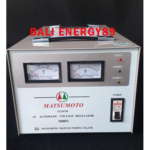 Jual STAVOLT MATSUMOTO 5000 N / 5 KVA / Automatic Voltage Regulator ...