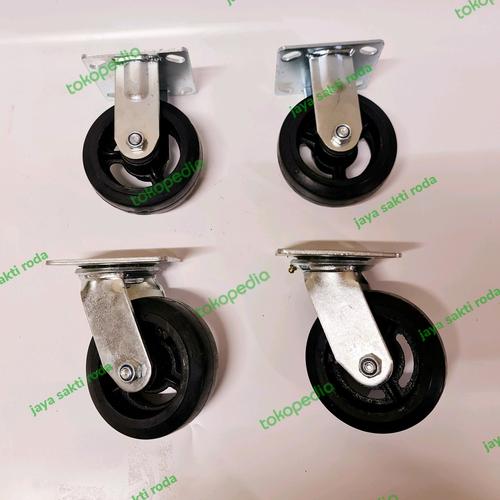 Jual Roda 5 inch karet hd heavy duty hidup/mati - Jakarta Barat - Jaya ...