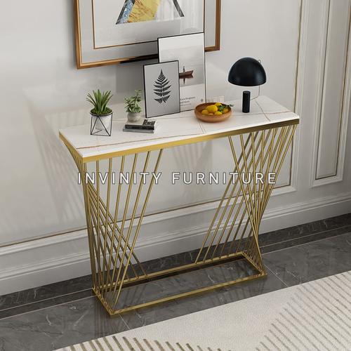 Jual Meja Konsol Marmer Minimalis - Console Table Marble Mewah Rangka ...