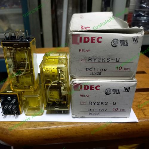 Jual lacthing relay RY2KS-U 110DC idec relay double coil/ lacthing ...