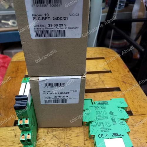 Jual slim relay PLC RPT 24DC/21 phoenix contact 1 CO 2900299 slim relay ...