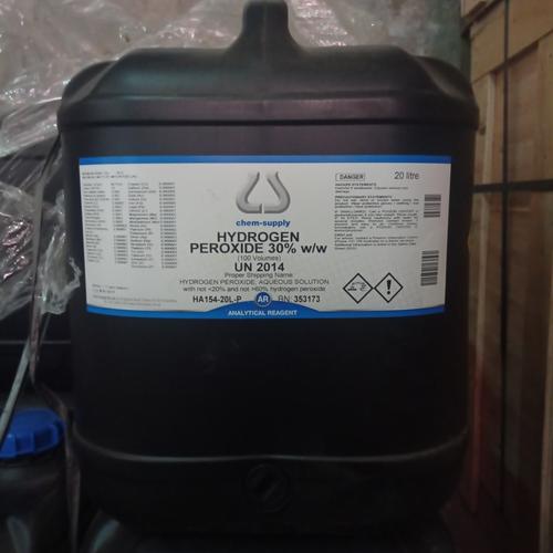 Jual hydrogen peroxide 30% w/w (100volumes) Chem supply 20L - Kota ...