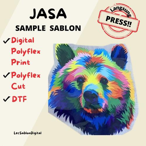 Jual Sample Sablon Digital Polyflex Print / Polyflex Cut / DTF ...