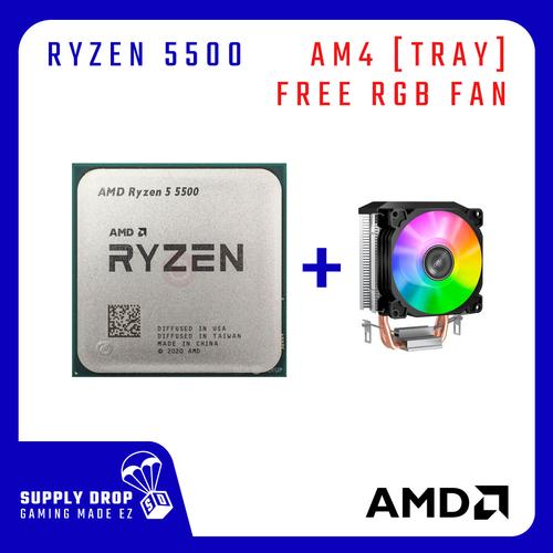Jual AMD Ryzen 5 5500 3.6Ghz Up To 4.2Ghz AM4 6 Core - TRAY FREE RGB ...