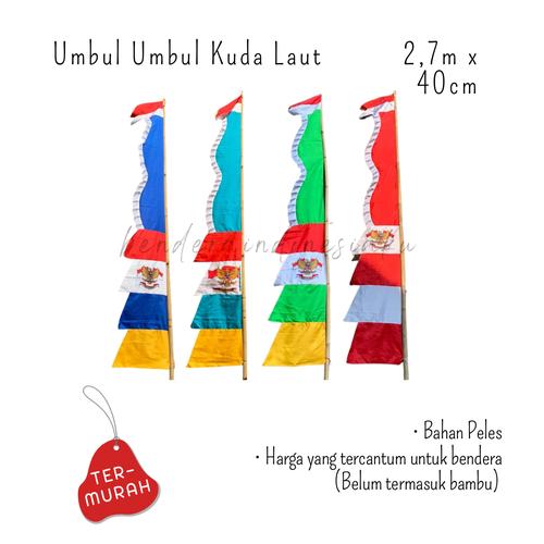 Jual Bendera indonesia garuda umbul model kuda laut merah putih / warna ...