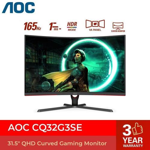 Promo AOC CQ32G3SE 32 Inch Curved Gaming Monitor - QHD VA 165Hz 1ms ...