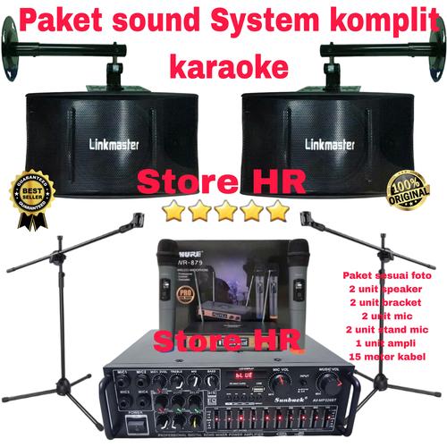 Jual paket sound System karaoke rumahan termurah komplit set siap pakai ...