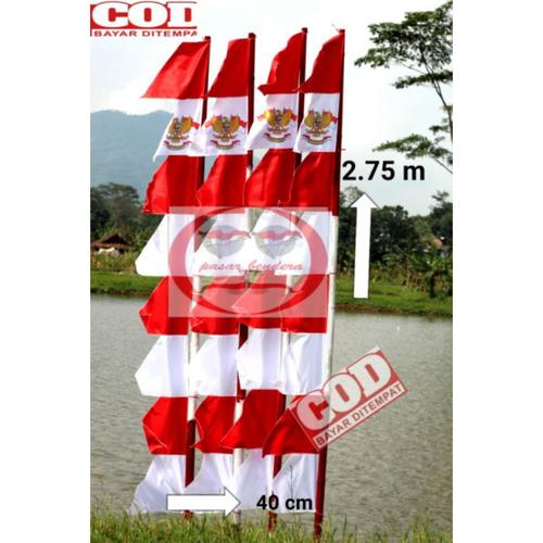 Jual umbul umbul garuda bendera merah putih 2,7 meter 8 gergaji segitiga - Umbul umbul MP - Kab ...