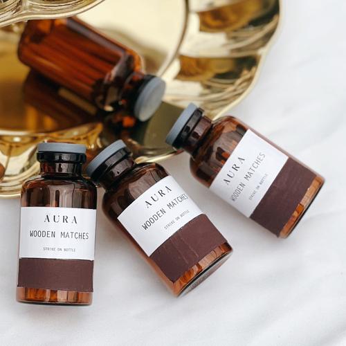 Jual WOODEN MATCH STICK / KOREK API KAYU DALAM BOTOL AMBER - Kota ...