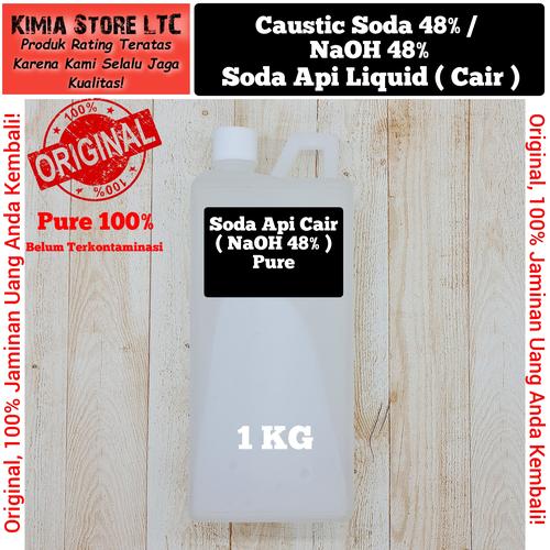 Jual Caustic Soda Liquid 1 KG - 5Kg / Soda Api Cair / NaOH Liquid 48% ...