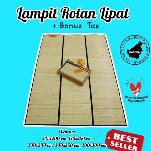 Jual Lampit Rotan 200x250 Cm Saburina Lipat Bonus Tas Asli Kalimantan ...