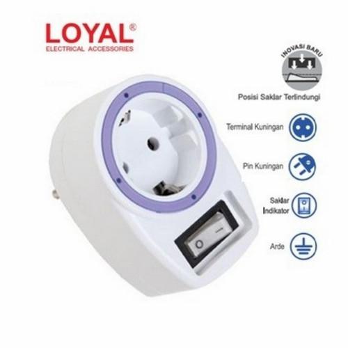 Jual LOYAL Steker LY-932 Stop Kontak Extension plus Saklar ON OFF 1 ...