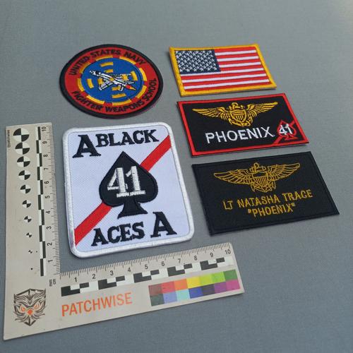 Jual Patch bordir Top Gun PHOENIX full set - Av Name Tag, Iron-on - Kab ...