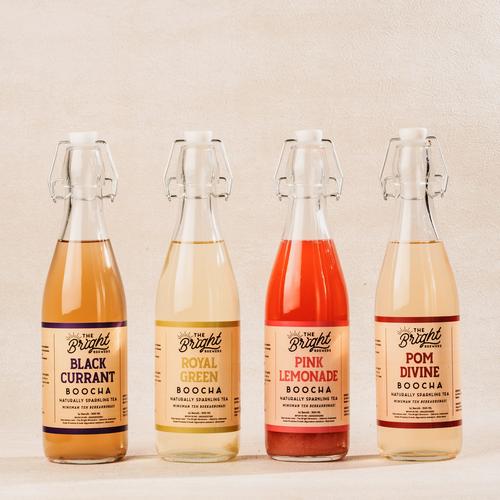 Promo Paket Kombucha 4 Botol - 500 ML Mix Bundle - Minuman Teh ...