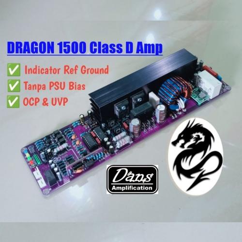 Jual Power class D TANPA BIAS, DRAGON_1500 Dual Feedback D1K5 Limitter ...