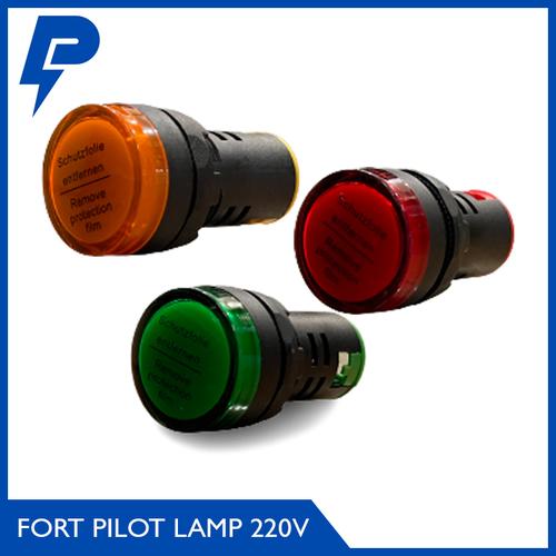 Jual FORT Pilot Lamp 220v Lampu Indikator Box Panel Merah Kuning Hijau ...