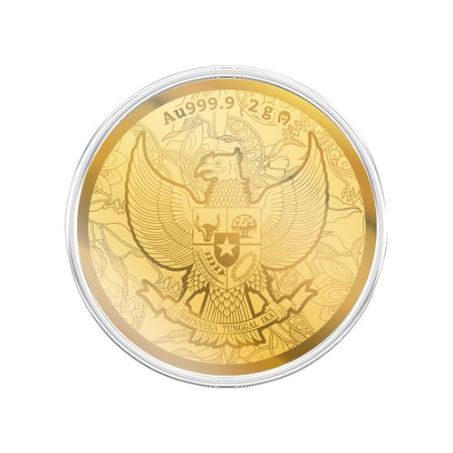 Jual My Jewel IDN Garuda Pancasila Koin Emas [2 g - 24K - 999.9‰ Fine ...