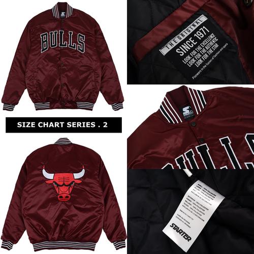 Jual Jaket Heavyweight Satin Varsity Bomber NBA - Chicago Bulls New ...