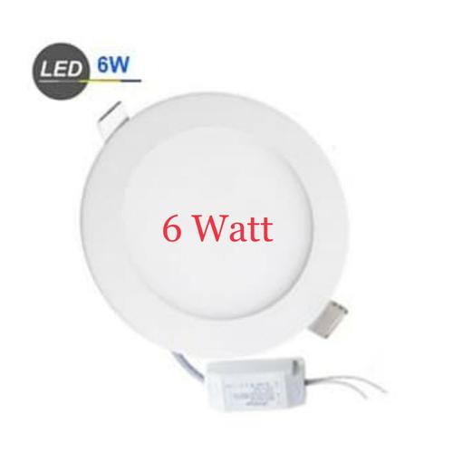 Jual lampu downlight led panel bulat 6w inbow led panel tanam plafon 6 ...