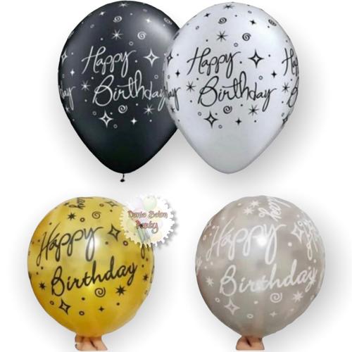 Promo Balon Latex Happy Birthday / Balon Happy Birthday Per Pack Isi ...